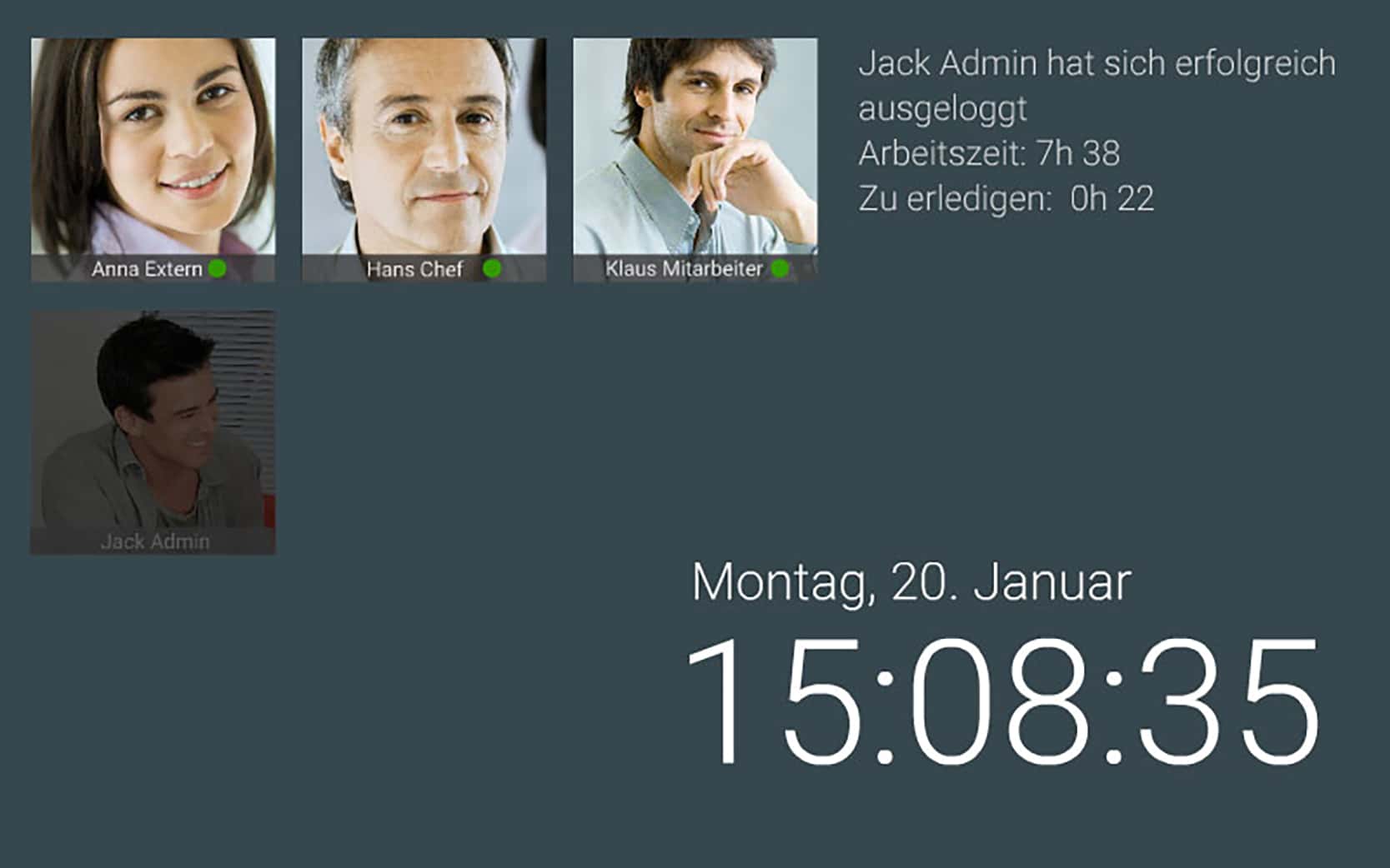 Time recording systems - online & at the terminal projectfacts